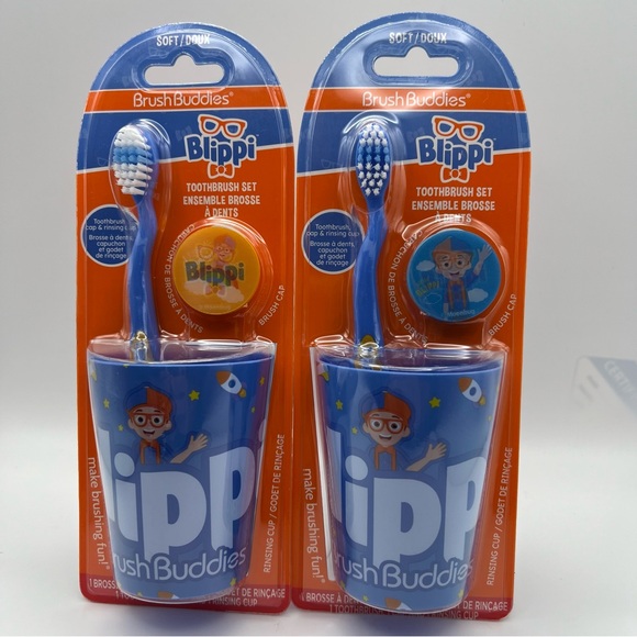 blippi | Other | 2 Brush Buddies Blippi Toothbrush Set Blippi ...